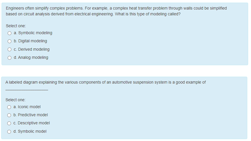 Solved Engineers often simplify complex problems. For | Chegg.com