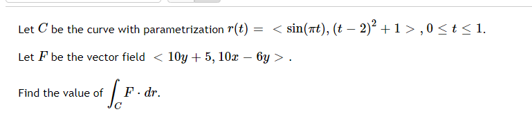 Solved = Let C be the curve with parametrization r(t)