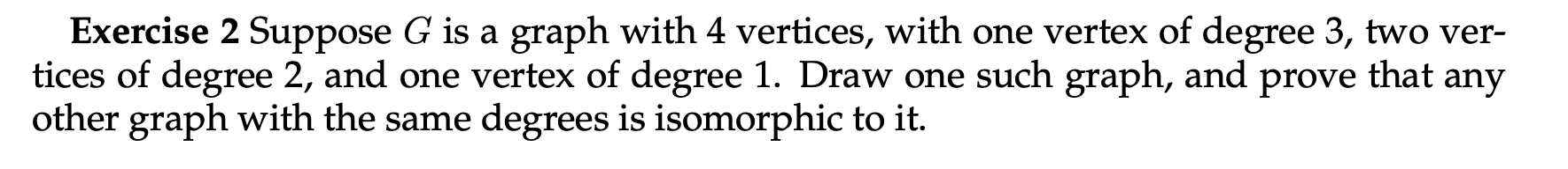 Solved Exercise 2 ﻿Suppose G ﻿is a graph with 4 ﻿vertices, | Chegg.com