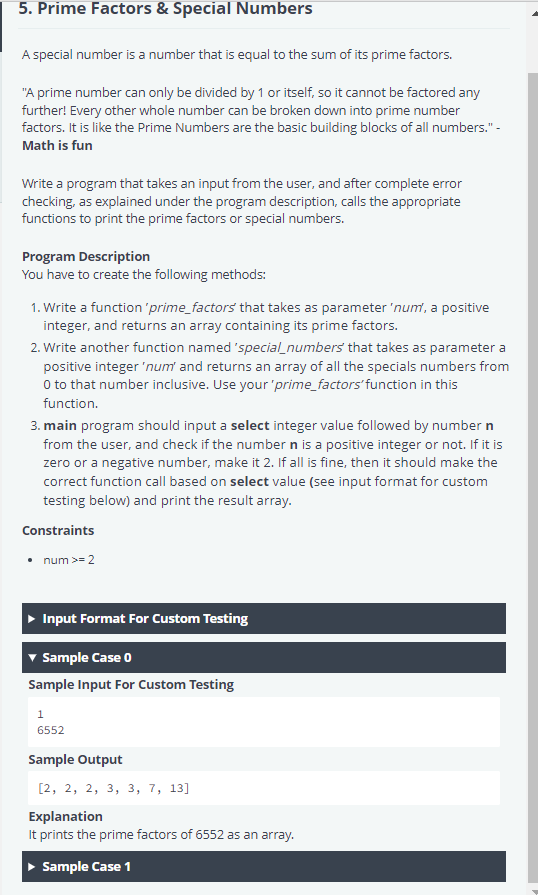 Solved A special number is a number that is equal to the sum | Chegg.com