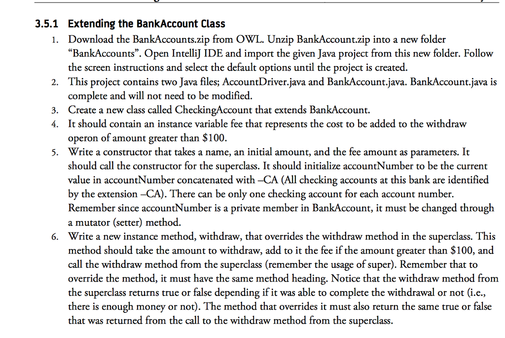 Solved In this exercise, you will be creating new classes | Chegg.com