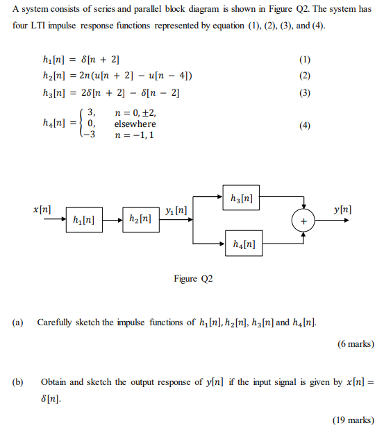 Solved A system consists of series and parallel block | Chegg.com