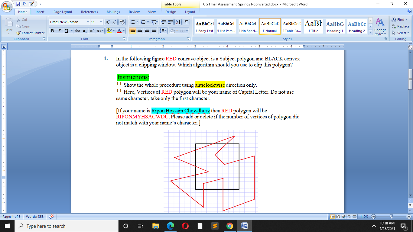 Cla Table Tools CG | Chegg.com