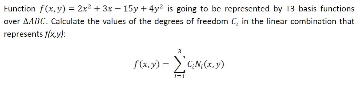 Solved T3 finite element is defined over AABC (in physical | Chegg.com