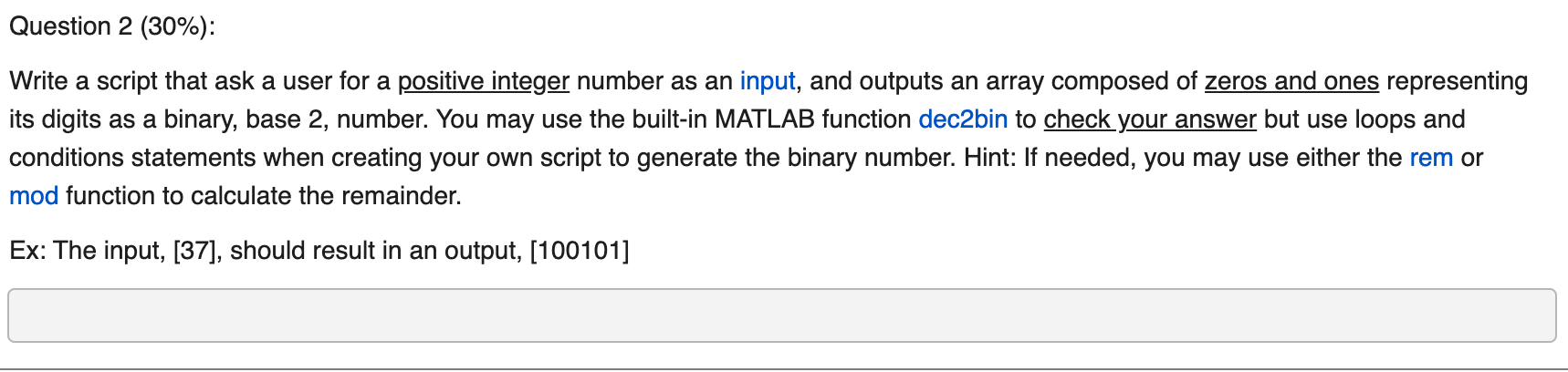 Solved Write a script that ask a user for a positive integer | Chegg.com