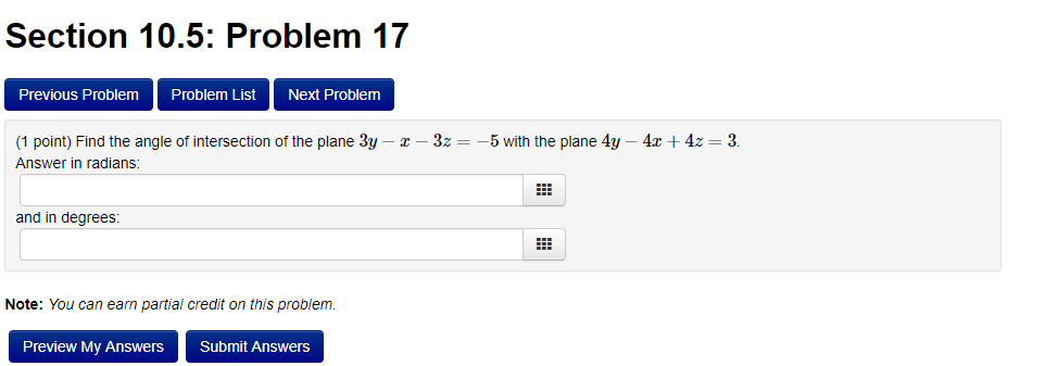 Solved Section 10.5: Problem 17 Previous Problem Problem | Chegg.com