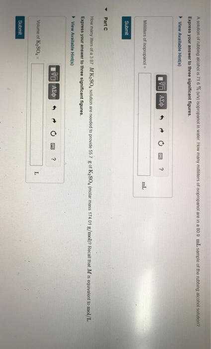 Solved mL Express your answer to three significant figures. | Chegg.com