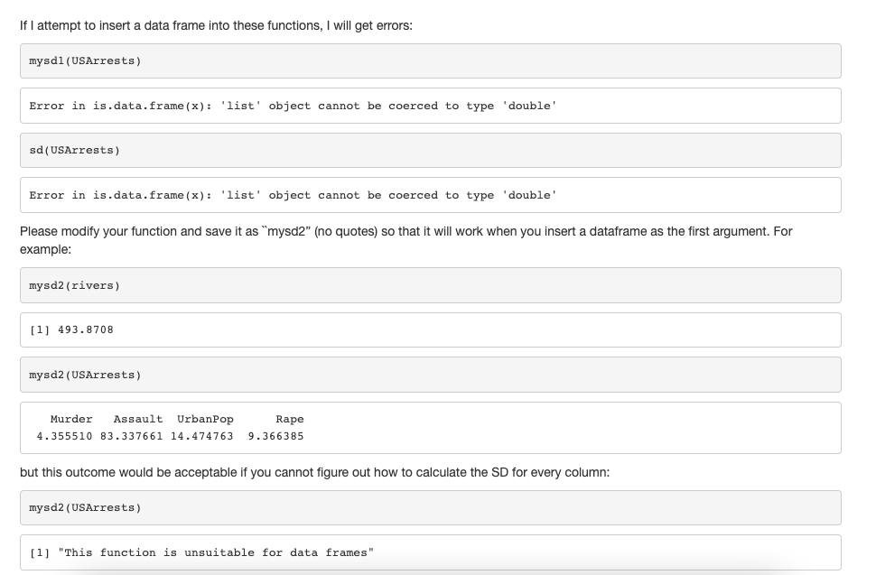 USE R LANGUAGE 1. Examine an R Function and modify it | Chegg.com
