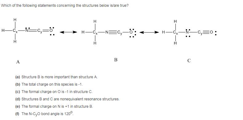Solved Which of the following statements concerning the | Chegg.com