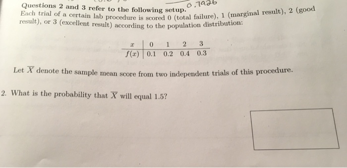 Solved Please show how to solve question 2 & 3 based on the | Chegg.com