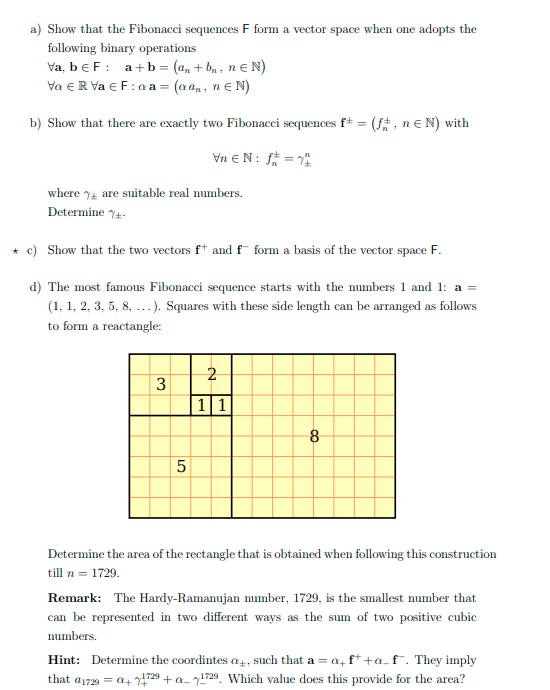 Solved A mathematical sequence (an)n∈N assigns a number an∈R | Chegg.com