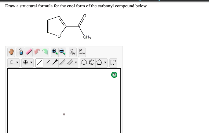 Solved Draw a structural formula for the enol form of the | Chegg.com