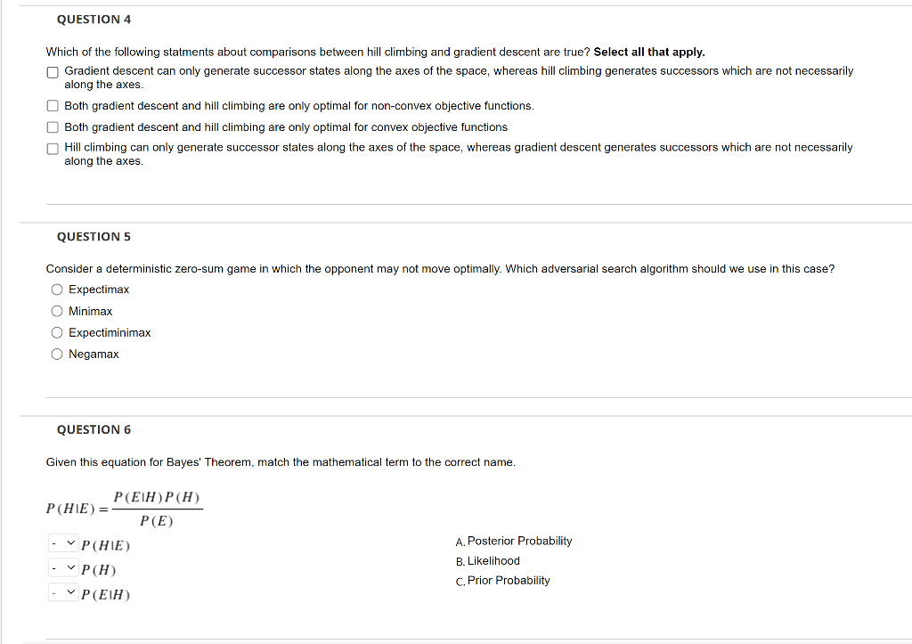 Solved QUESTION 1 The following search algorithms can all be | Chegg.com