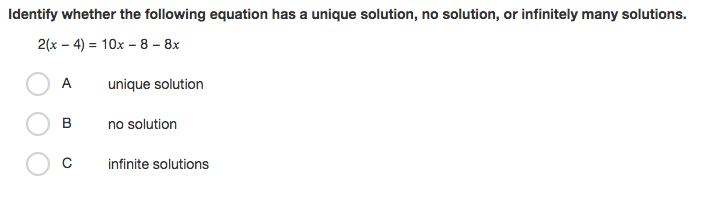 Solved Identify whether the following equation has a unique | Chegg.com