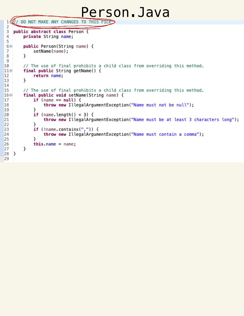 Solved Assignment Directions: 1. Modify setEmployeeID and | Chegg.com