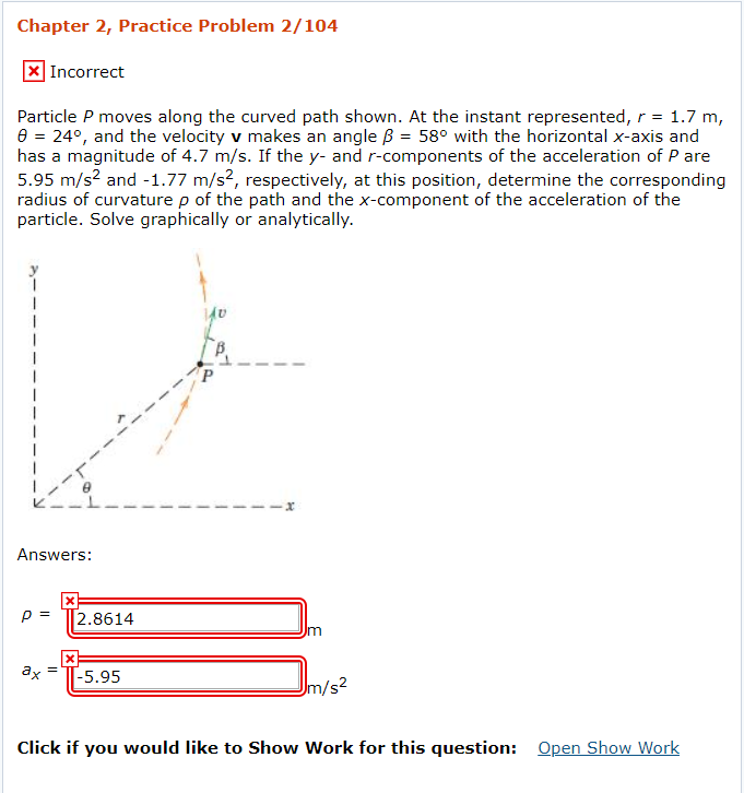 Solved Chapter 2, Practice Problem 2/104 x Incorrect | Chegg.com