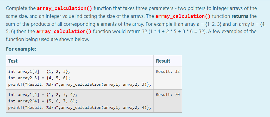 Solved Using the details provided, C programming: int | Chegg.com
