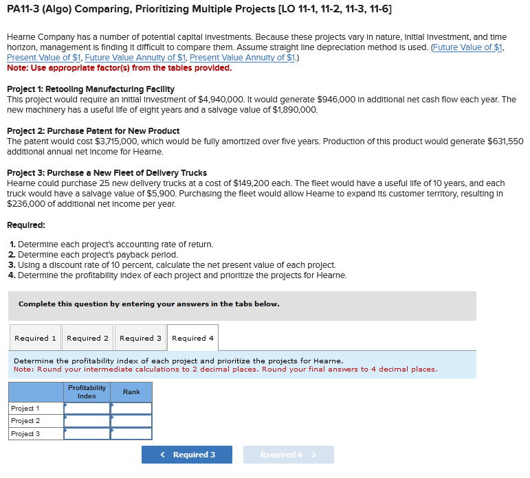 Solved PA11-3 (Algo) ﻿Comparing, Prioritizing Multiple | Chegg.com