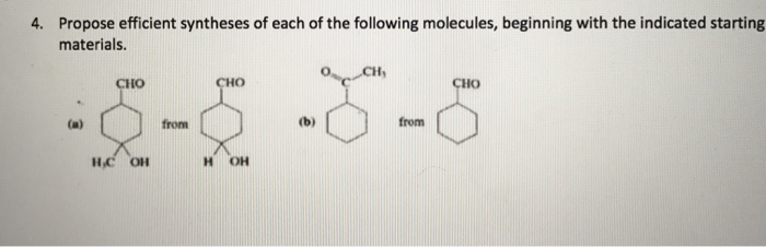 Solved Propose efficient syntheses of each of the following | Chegg.com