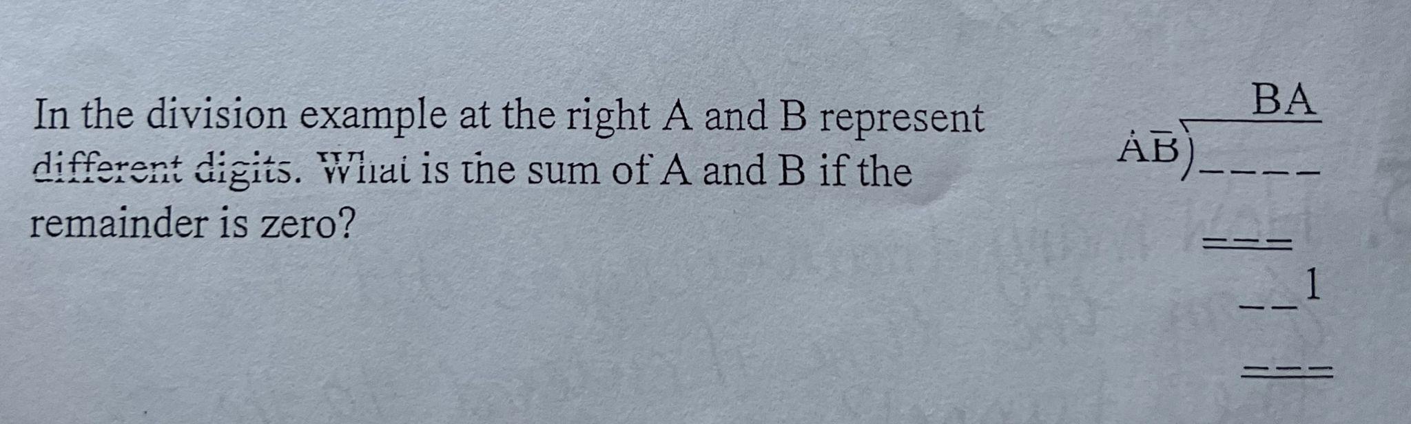 Solved In the division example at the right A and B | Chegg.com
