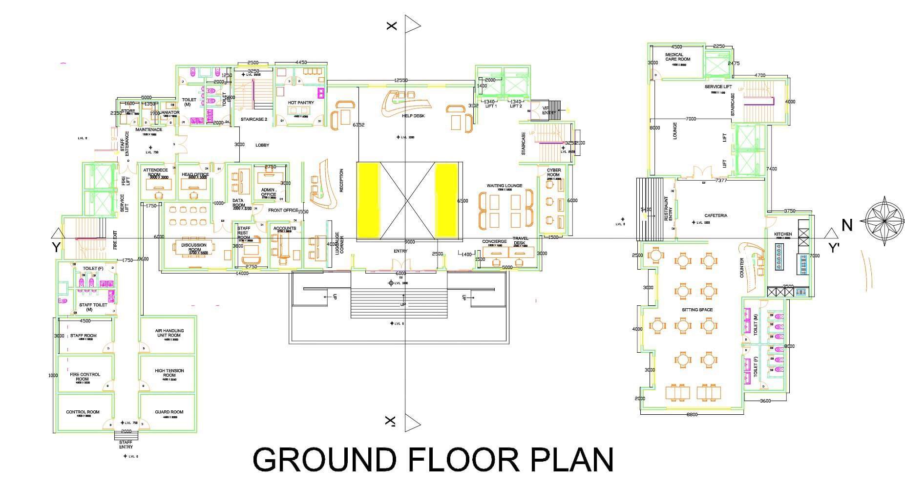 Solved Make a Layout for cctv system and fdas in this cad | Chegg.com