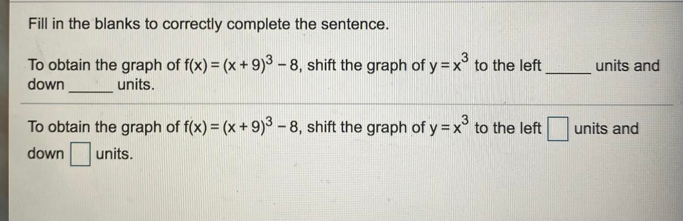 Solved Fill in the blanks to correctly complete the | Chegg.com