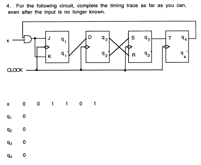 Solved 3. For the circuit shown (with trailing-edge | Chegg.com