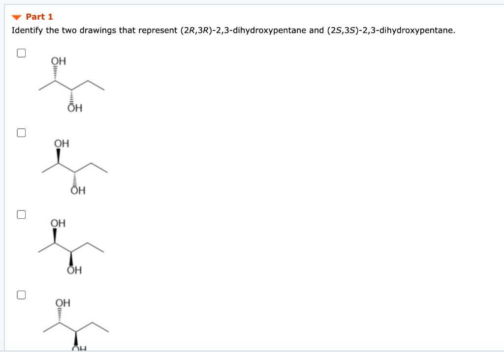 Solved Part 1 Identify the two drawings that represent | Chegg.com