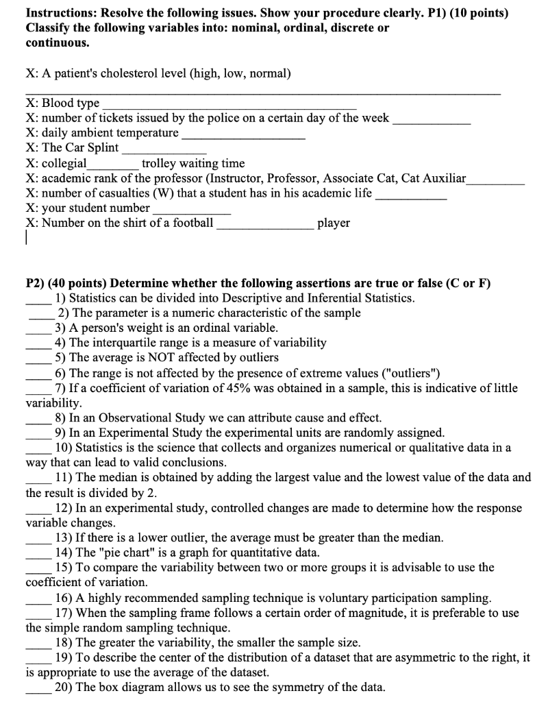 Solved Instructions: Resolve the following issues. Show your | Chegg.com