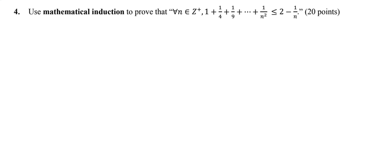 Solved 4. Use mathematical induction to prove that “Vn e | Chegg.com