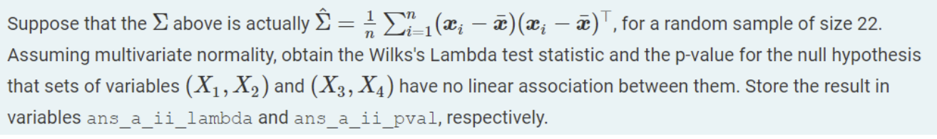 Solved 0 Suppose that random vector X E R4 has mean u and | Chegg.com