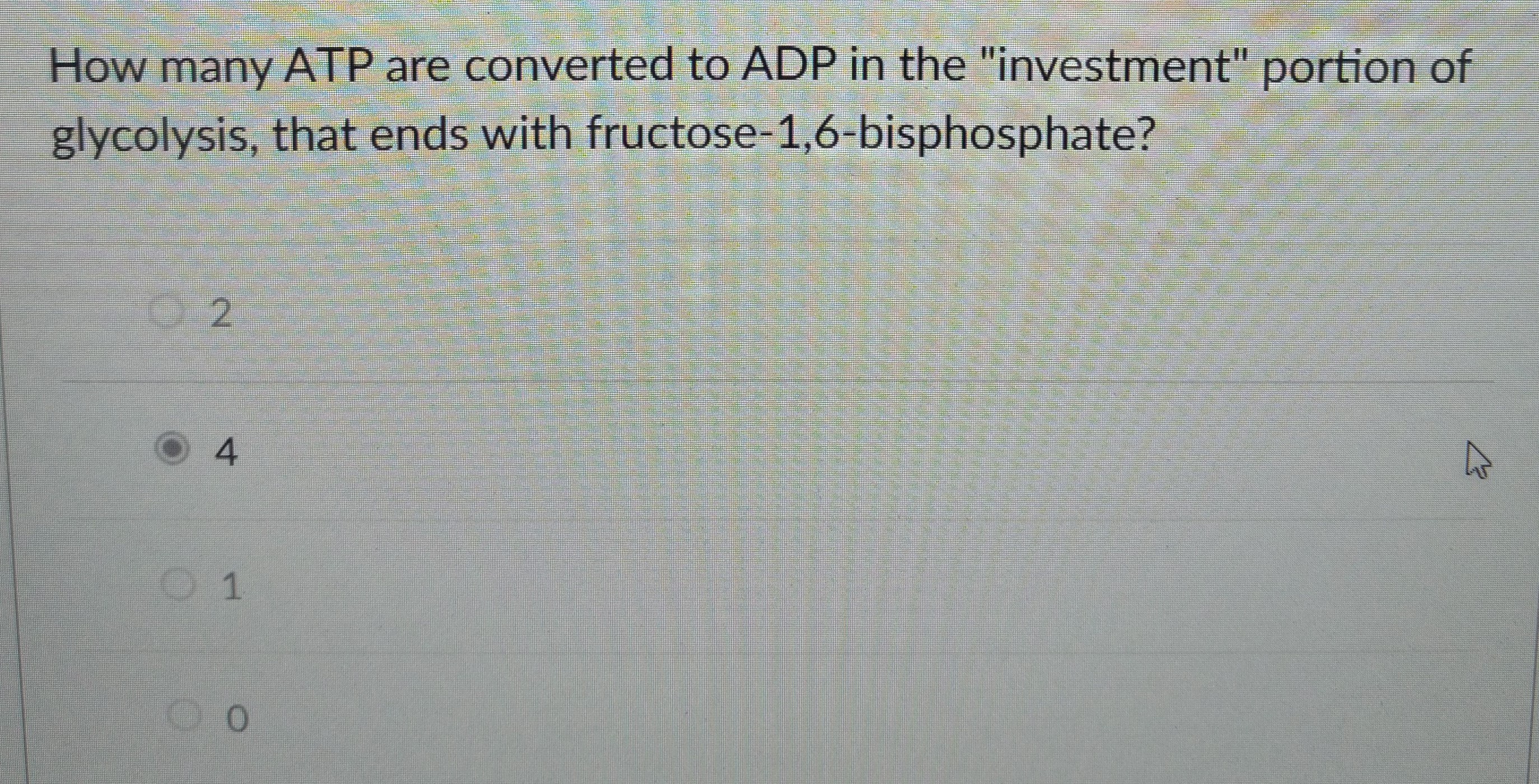 Solved How many ATP are converted to ADP in the "investment" | Chegg.com