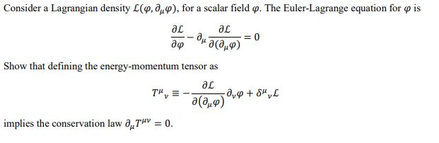 Solved aL - Ovac) Consider a Lagrangian density L(0,09), for | Chegg.com