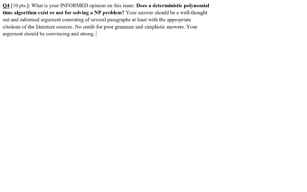 Solved What is your INFORMED opinion on this issue: Does a | Chegg.com