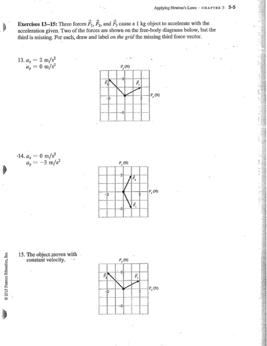 Solved Applying Newton's Laws CHAPTERS 5-5 Exercises 13-15: | Chegg.com