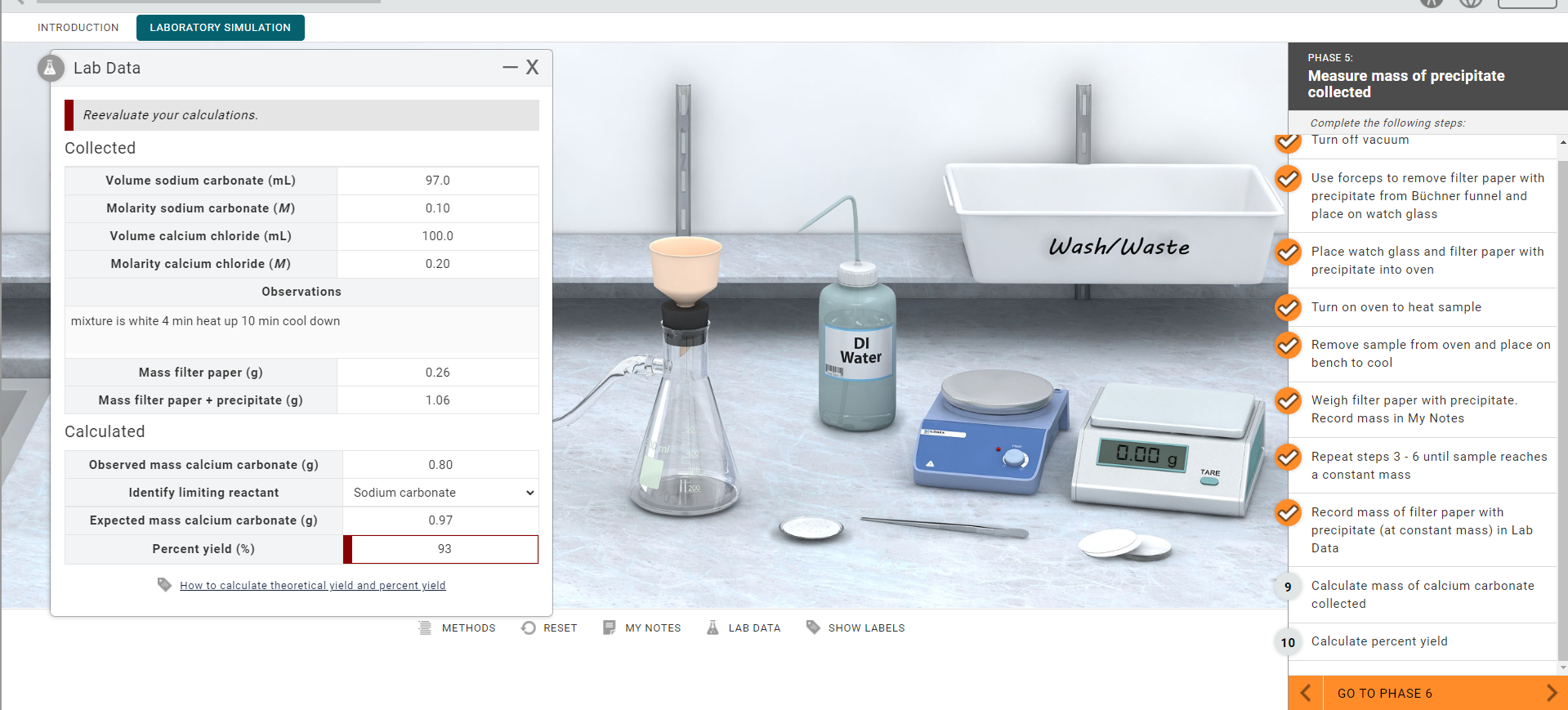 Solved NTRODUCTION LABORATORY SIMULATION PHASE 5: Measure | Chegg.com