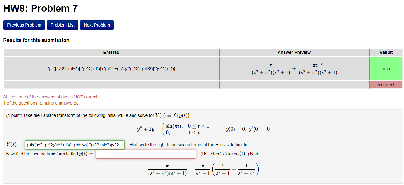 Solved HW8: Problem 7 Previous Problem Problem List Next | Chegg.com