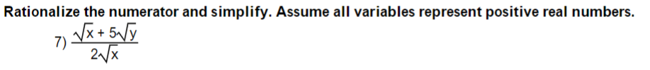 Solved Rationalize the numerator and simplify. Assume all | Chegg.com