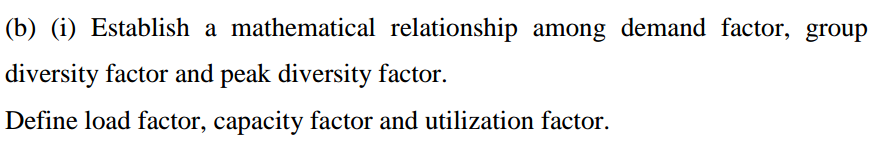 Solved (b) (i) Establish a mathematical relationship among | Chegg.com