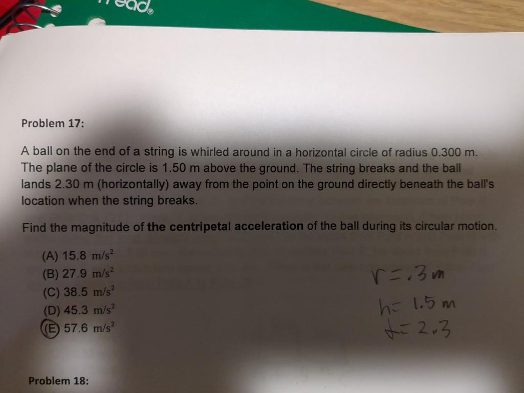 Solved A ball on the end of a string is whirled around in a | Chegg.com