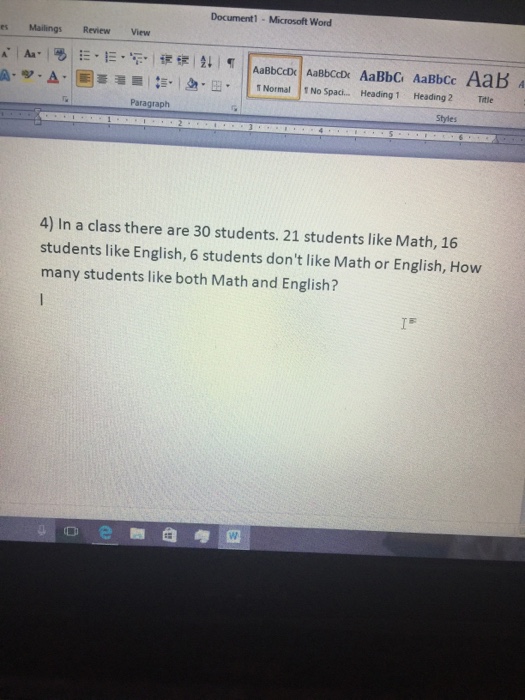 Solved In a class there are 30 students. 21 students like | Chegg.com