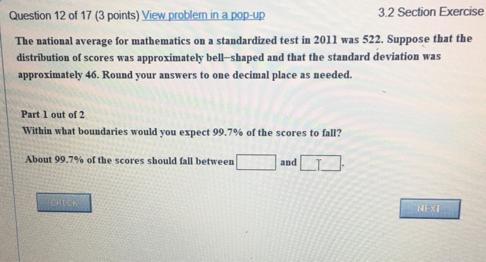 Solved Question 12 of 17 (3 points) View problem in a pop-up | Chegg.com