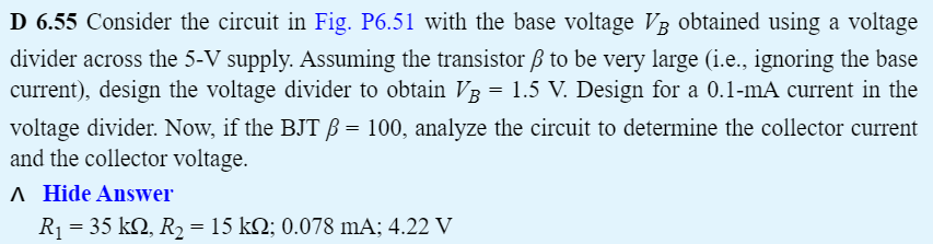 Solved D 6.55 Consider the circuit in Fig. P6.51 with the | Chegg.com