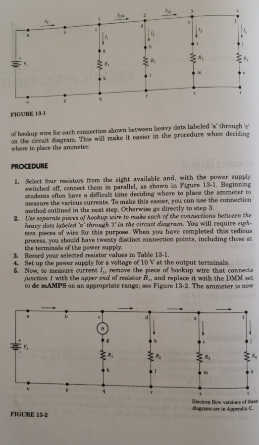 Solved 1234 R2 FIGURE 13-1 on the circuit diagram. This will | Chegg.com