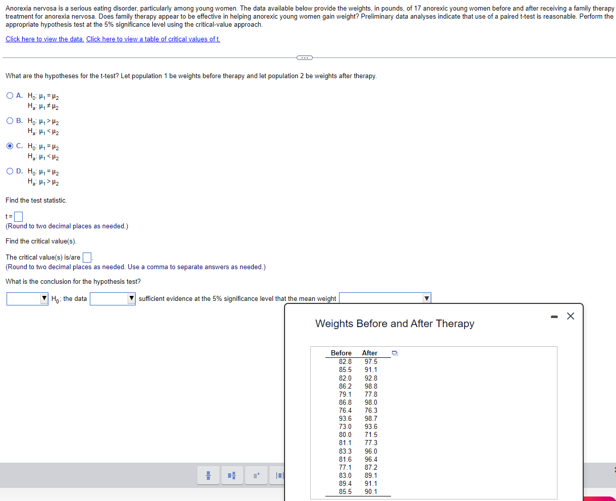 Solved DROP DOWN OPTIONS IN ORDER: REJECT DO NOT | Chegg.com