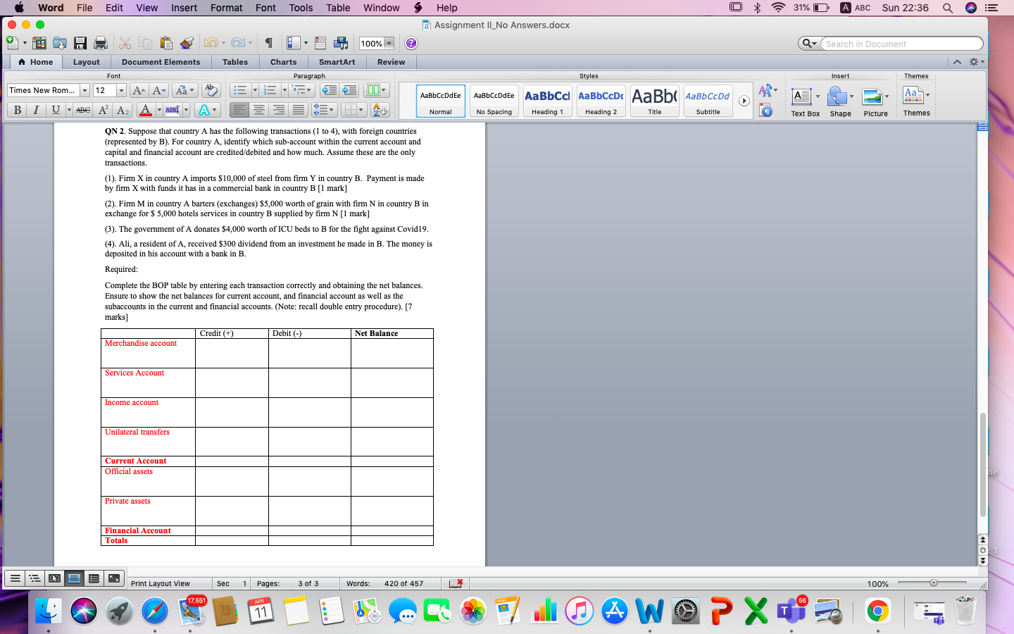 Solved Word File Edit View Insert Format Font Tools Table | Chegg.com