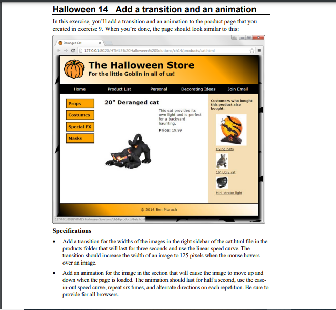 HTML & CSS Halloween Store 14
