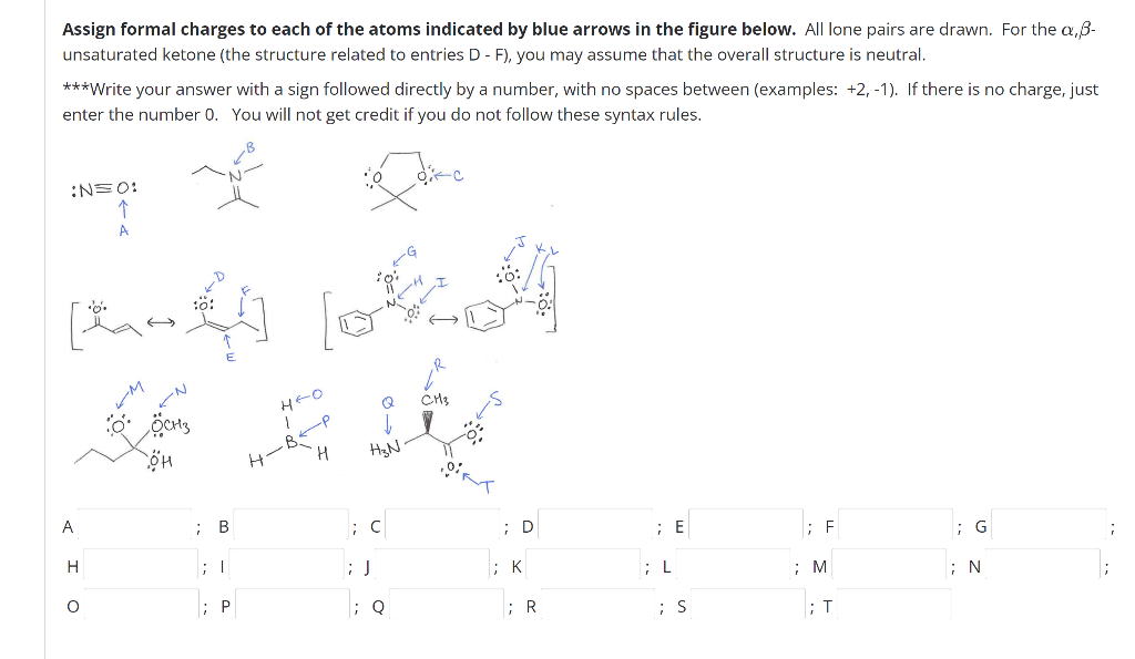 Solved Assign formal charges to each of the atoms indicated | Chegg.com
