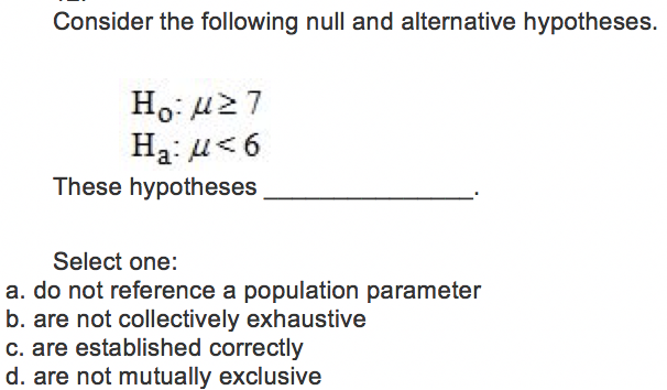 Solved Consider the following null and alternative | Chegg.com