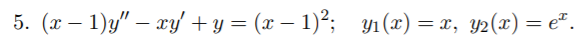 Solved Verify that the given functions yi and y2 form a | Chegg.com
